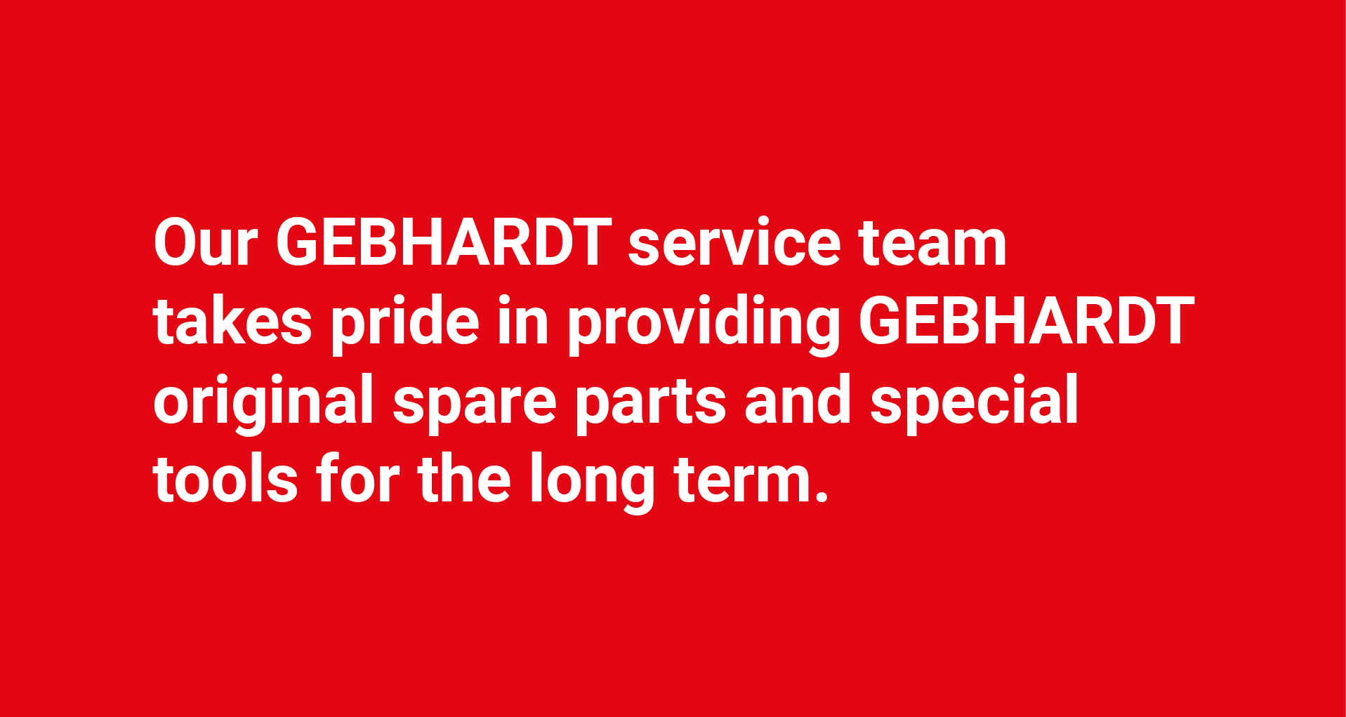 Our Spare Parts Sales Department – a vital contributor to the ...
